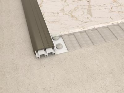China Decorative Gold Brushed 304 Stainless Steel Transition Strip Wall Tile Profile Trim for sale