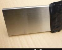 China Clearing Easy 1.8m Stainless Steel Skirting Board Metal Texture Skirting Line for sale