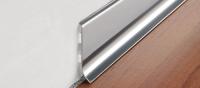 China Clearing Easy 1.8m Stainless Steel Skirting Board Metal Texture Skirting Line for sale