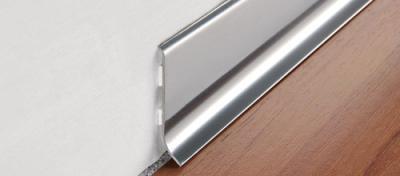 China Clearing Easy 1.8m Stainless Steel Skirting Board Metal Texture Skirting Line for sale