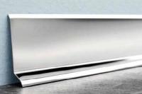 China Clearing Easy 1.8m Stainless Steel Skirting Board Metal Texture Skirting Line for sale