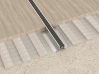 China 2.5cm Aluminium Movement Joint Home Decorative Metal Edge Flooring Profile for sale