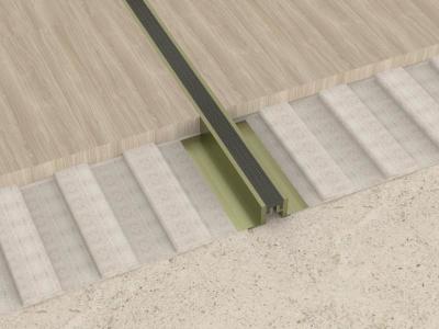 China 2.5cm Aluminium Movement Joint Home Decorative Metal Edge Flooring Profile for sale