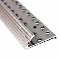 China Aluminum Corner Tile Trim Anodized Threshold Strips Carpet To Tile for sale