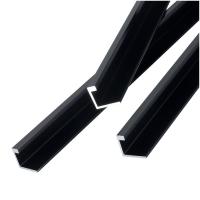 China Square Edge Aluminium Tile Trim White Bathroom Tile Metal Corner Trim for sale