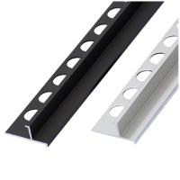 China Chrome Square Edge Tile Trim 10mm Aluminium L Shaped Trim home decorative for sale