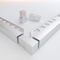China Anodized Aluminum Transition Strip Square Edge Tile Trim Floor Tiles Aluminium Thin Foil Aluminum Edge Trim for sale