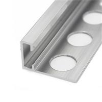 China Anodized Aluminum Transition Strip Square Edge Tile Trim Floor Tiles Aluminium Thin Foil Aluminum Edge Trim for sale