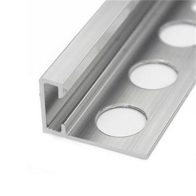 China Anodized Aluminum Transition Strip Square Edge Tile Trim Floor Tiles Aluminium Thin Foil Aluminum Edge Trim for sale