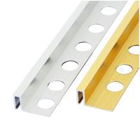 China Anodized Aluminum Transition Strip Square Edge Tile Trim Floor Tiles Aluminium Thin Foil Aluminum Edge Trim for sale