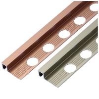 China Anodized Aluminum Transition Strip Square Edge Tile Trim Floor Tiles Aluminium Thin Foil Aluminum Edge Trim for sale