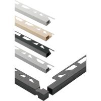 China Aluminium Profile Square Edge Tile Trim For Bathroom Floor  Metal Corner Trim for sale