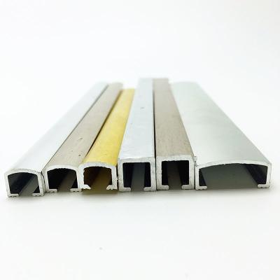 China Aluminium Square Edge Trim Bathroom Floor Round Edge Tile Trim for sale