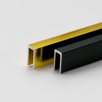 China T Shaped Aluminum Square Edge Metal Tile Trim Corner Profiles L Shaped White Tile Edge Trim for sale