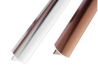 China Aluminium Metal Square Edge Tile Trim Anodized Bathroom Tile Edge Trim for sale