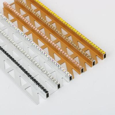 China The aluminum alloy extrusion floor/tiles finish line straps trims for sale