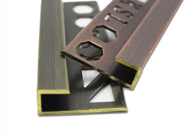 China Bronze Retro Brass Tile Trim Upscale Luxury Brass Metal Tile Trim for sale