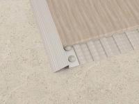 China Aluminium Tile Edge Trim Aluminium Alloy Metal Extrusion Profile Tile Trimming Strips for sale