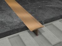 China T Shaped Stainless Steel Tile Trim 6mm Border Finishing Strip for sale