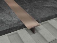 China T Shaped Stainless Steel Tile Trim 6mm Border Finishing Strip for sale