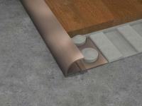 China Quarter Round Inside Corner Stainless Steel Tile Trim 1.8m Finishing Strip for sale