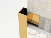 China Bright Gold Stainless Steel Outside Corner Trim 2.5m for sale