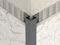 China Bright Gold 2.5m Stainless Steel Quadrant Tile Trim Outside Angle for sale