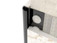 China TUV Brushed Stainless Steel Tile Trim 10mm Bright Finishing Closing Metal Strip for sale