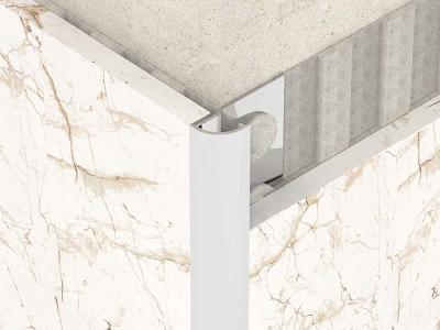 China Bright Metal 0.6mm Stainless Steel Quarter Round Trim For Round Angle for sale