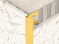 China Bright Metal 0.6mm Stainless Steel Quarter Round Trim For Round Angle for sale