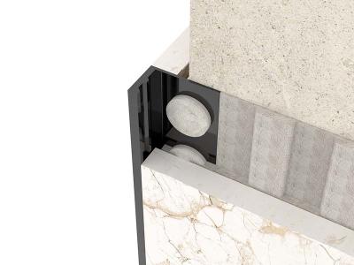 China Bright Metal Color Stainless Steel Tile Trim 8mm Square Shape for sale