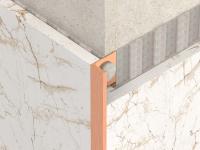 China 1.8m Brushed Stainless Steel Angle Trim Metal Bullnose Border Edge Trim for sale
