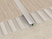 China Wood Floor Decoration Aluminum Transition Strip T Shaped Metal for sale