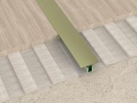 China Wood Floor Decoration Aluminum Transition Strip T Shaped Metal for sale