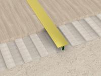 China Wood Floor Decoration Aluminum Transition Strip T Shaped Metal for sale