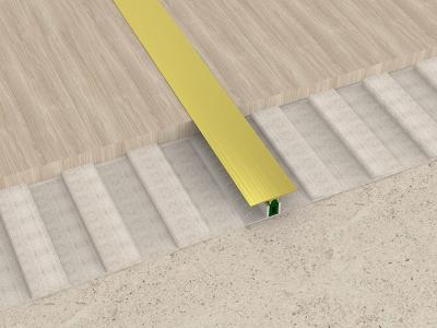 China Wood Floor Decoration Aluminum Transition Strip T Shaped Metal for sale