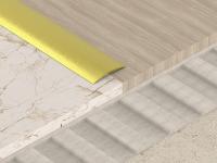 China T Shaped Buckles Decorative Aluminium Angle Strip 10mm Floor Curved Cover Strip for sale