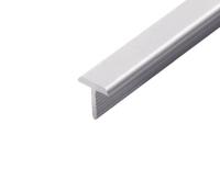China High Low Buckle Aluminium Flat Strip Laminate Floor Edging Strip Anodized for sale