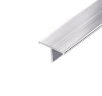 China High Low Buckle Aluminium Flat Strip Laminate Floor Edging Strip Anodized for sale