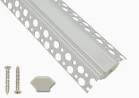 China Recessed Aluminium LED Profile For Led Strips Lighting With Spring Clip for sale