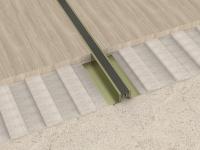 China Aluminum Extrusion Profile Floor Movement Joint Interior Decoration for sale