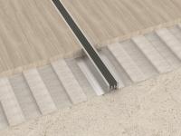 China Aluminum Extrusion Profile Floor Movement Joint Interior Decoration for sale