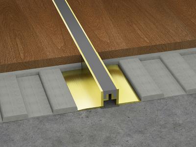 China Aluminum Extrusion Profile Floor Movement Joint Interior Decoration for sale