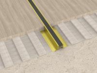 China Aluminum Extrusion Profile Floor Movement Joint Interior Decoration for sale