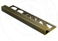 China Interior Decoration Luxurious Brass Edging Strip Brushed Brass Tile Trim 10mm for sale