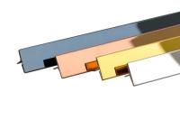 China 410 Stainless Steel Transition Strip Edge Decorative Tile Trim for sale