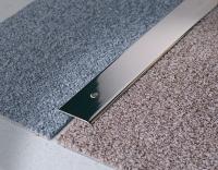 China Aluminum Carpet To Tile Transition Strip 0.8mm Carpet Threshold Transition Strip for sale