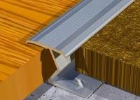 China Aluminium Alloy Extra Wide Carpet Transition Strip Interior Decoration for sale
