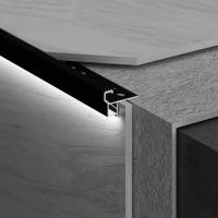 China Aluminum Alloy Extrusion Profile Tile Corner Edge Trim Strips for sale