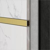 China Aluminum Alloy Extrusion Profile Tile Corner Edge Trim Strips for sale